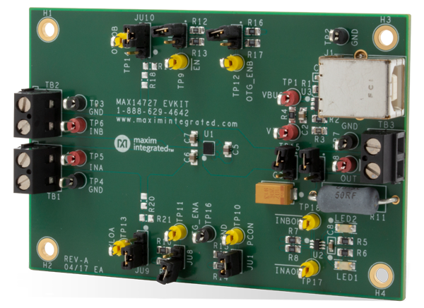 MAX14727EVKIT Evaluation Kit - Analog Devices / Maxim Integrated | Mouser