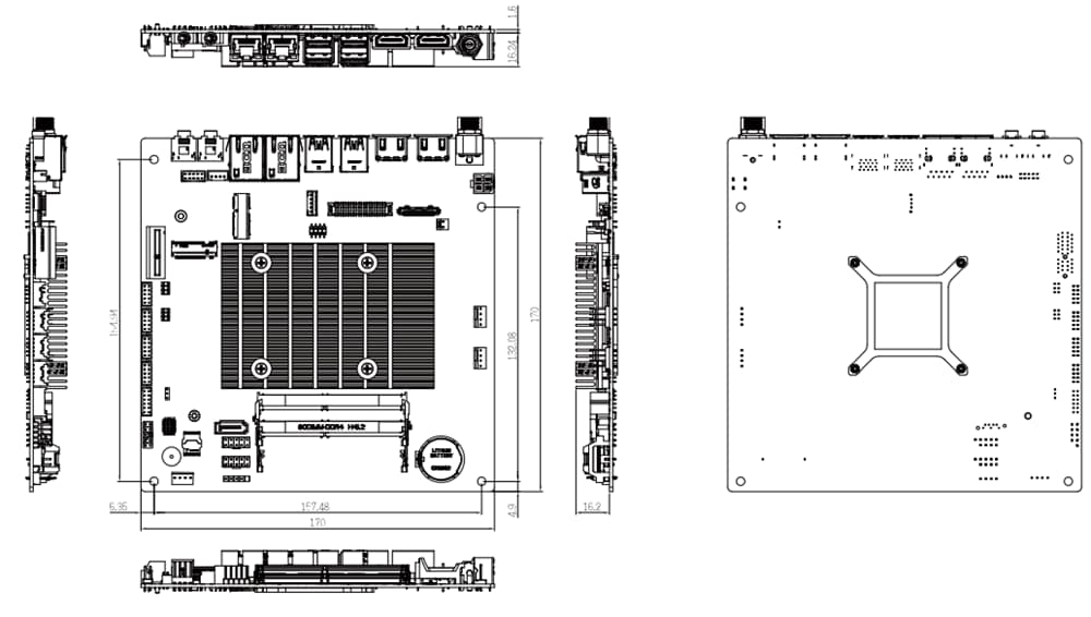 Mini Itx Motherboard Hole Dimensions at Ellen Martinez blog