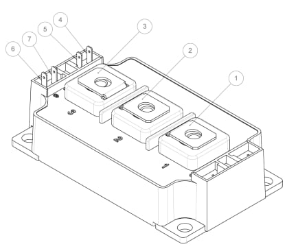 1700V SiC Half-Bridge Modules - Wolfspeed | Mouser