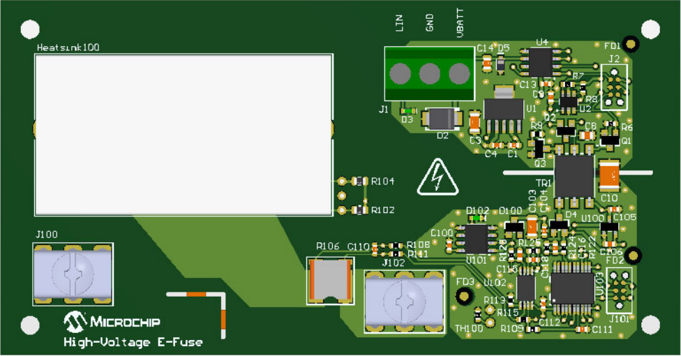 High-Voltage Auxiliary E-Fuse Reference Design - Microchip Technology | Mouser